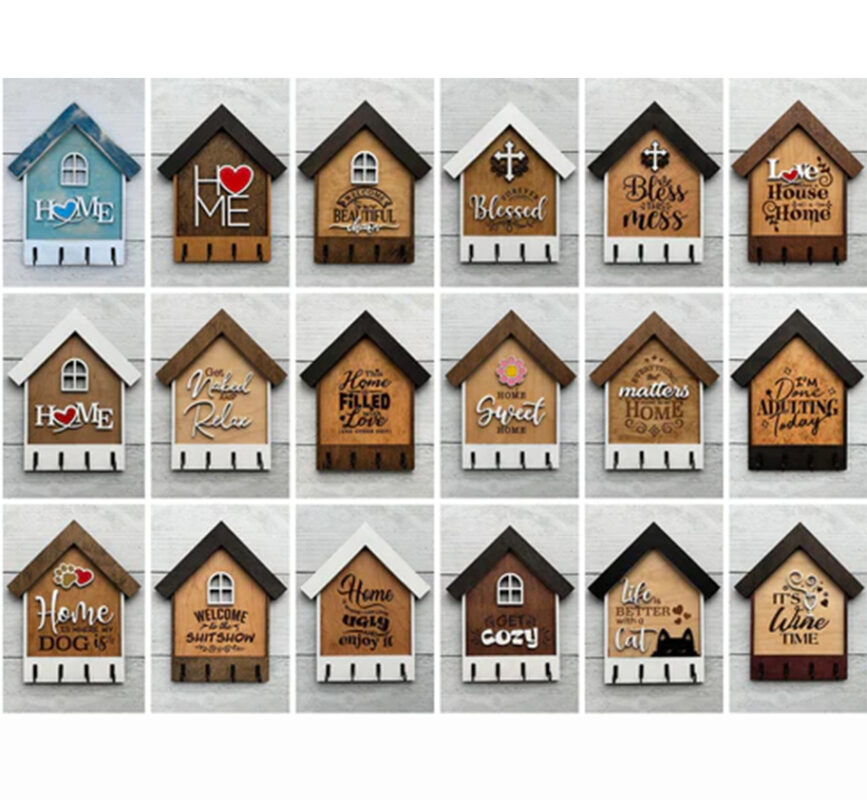 House Shaped Key Hanger – Vine Hill Craftworks